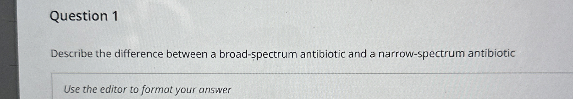 Solved Question 1Describe the difference between a | Chegg.com