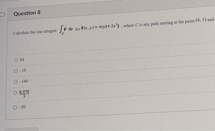 Solved Calculate the line integral ∫CF⋅dr for | Chegg.com