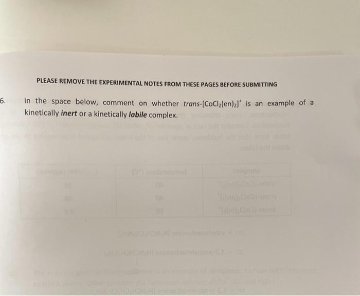 Solved Experimental procedure Part A : Determination of A∗ | Chegg.com