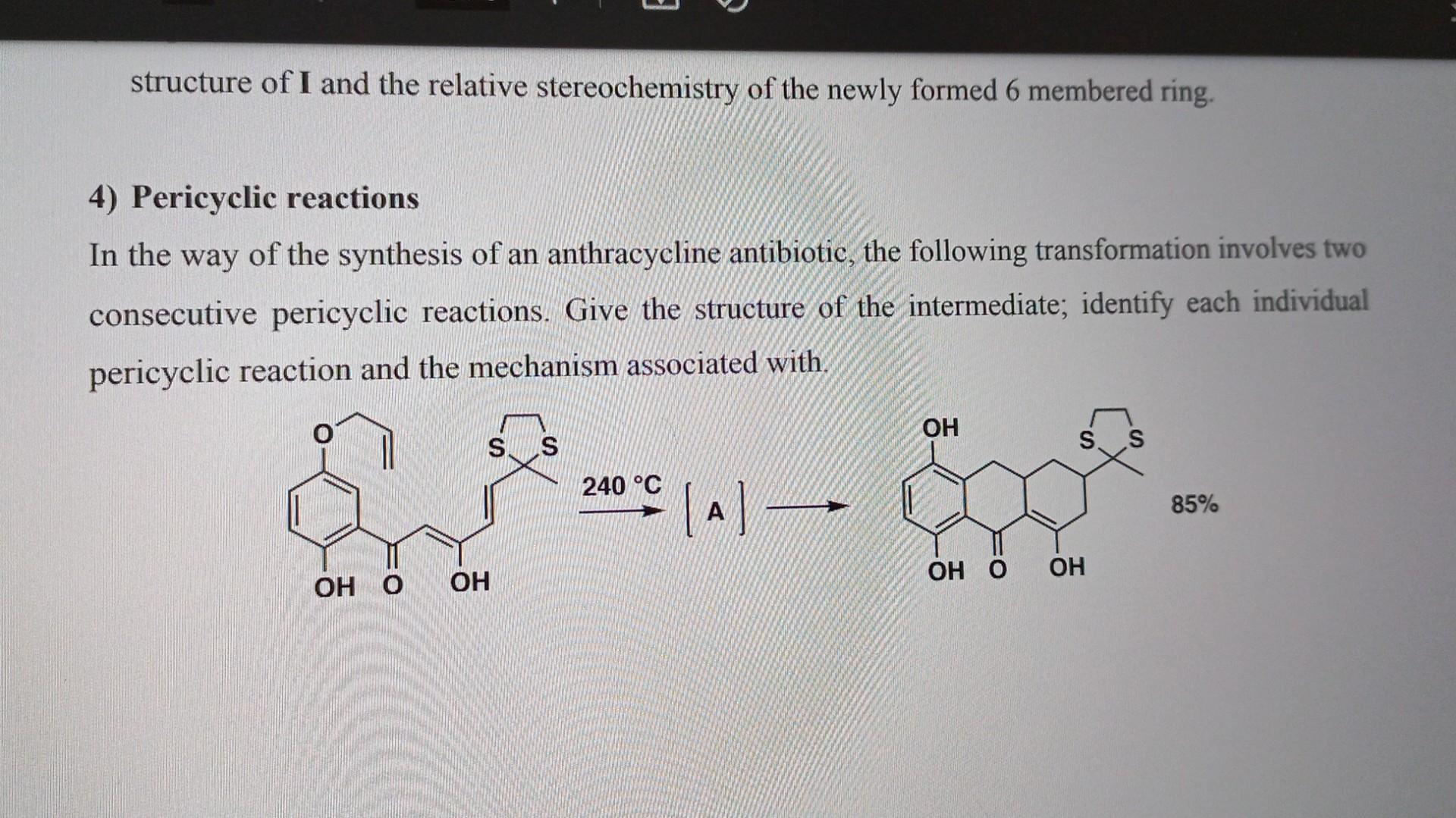Solved structure of I and the relative stereochemistry of | Chegg.com