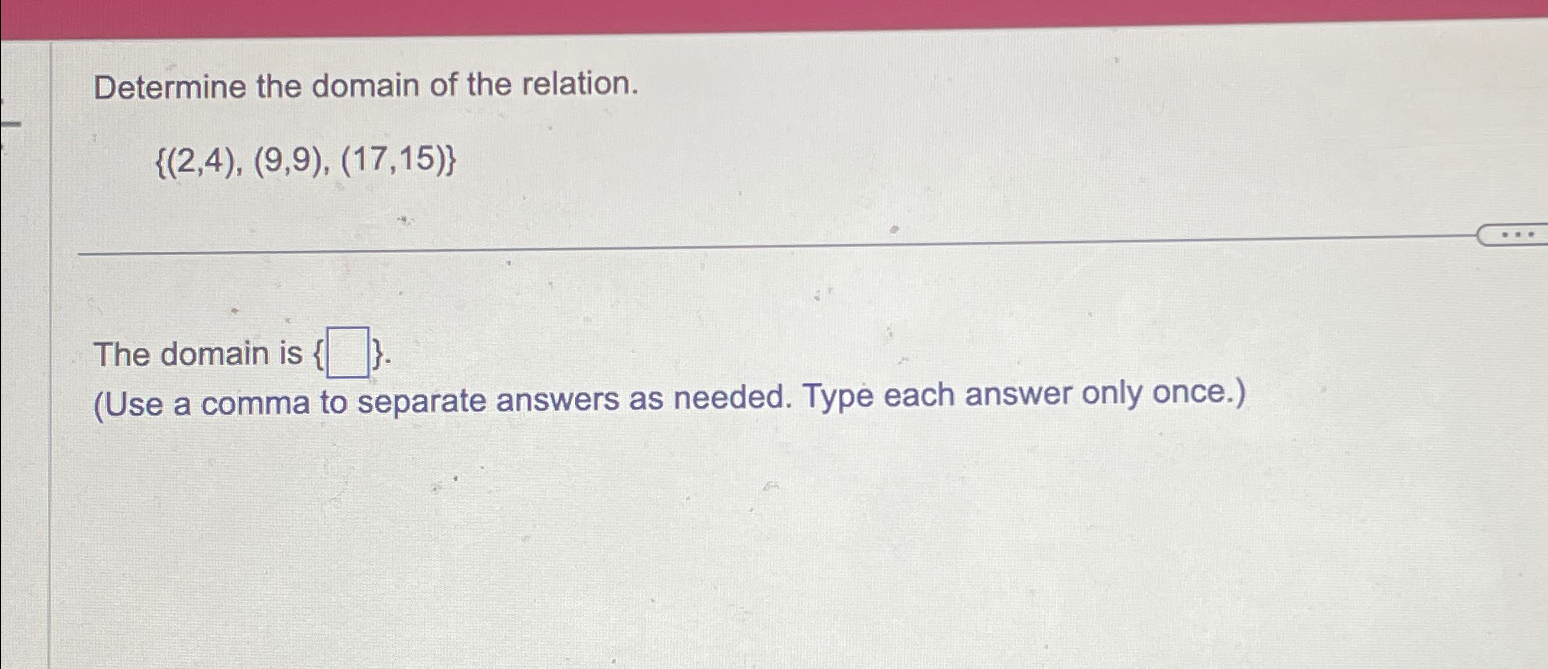 Solved Determine the domain of the | Chegg.com