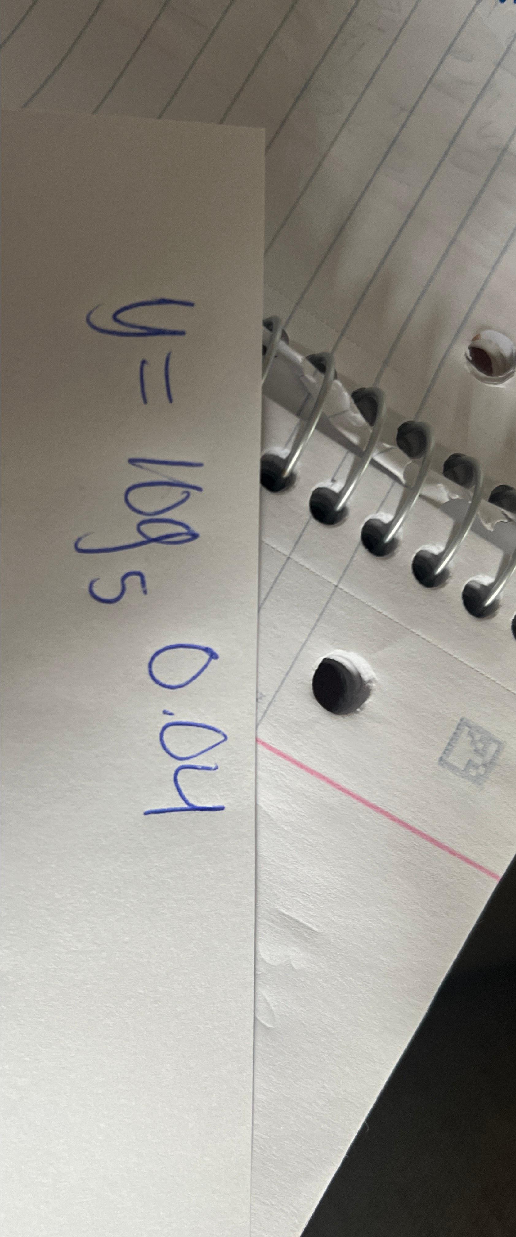 Solved y=log50.04 | Chegg.com