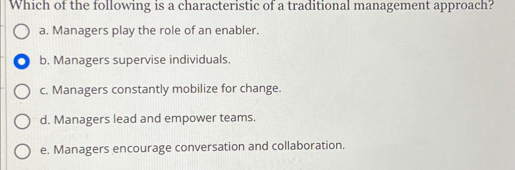 Solved Which of the following is a characteristic of a | Chegg.com