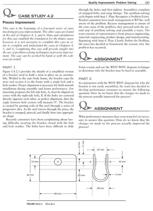Figure (1) provides the details of a bracket assembly | Chegg.com