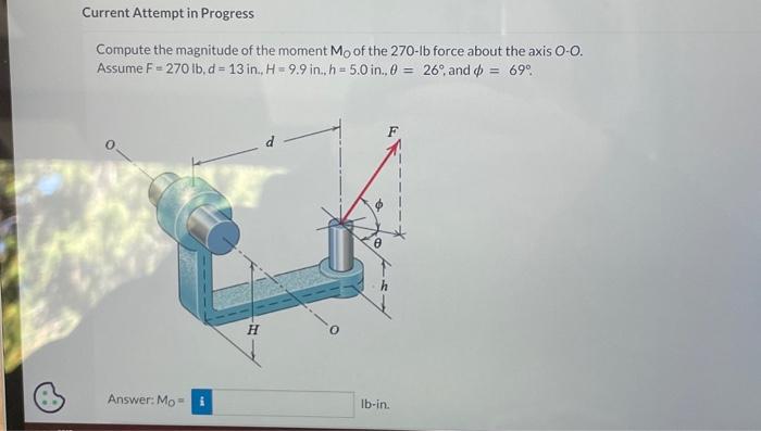 Solved Current Attempt in Progress Compute the magnitude of | Chegg.com