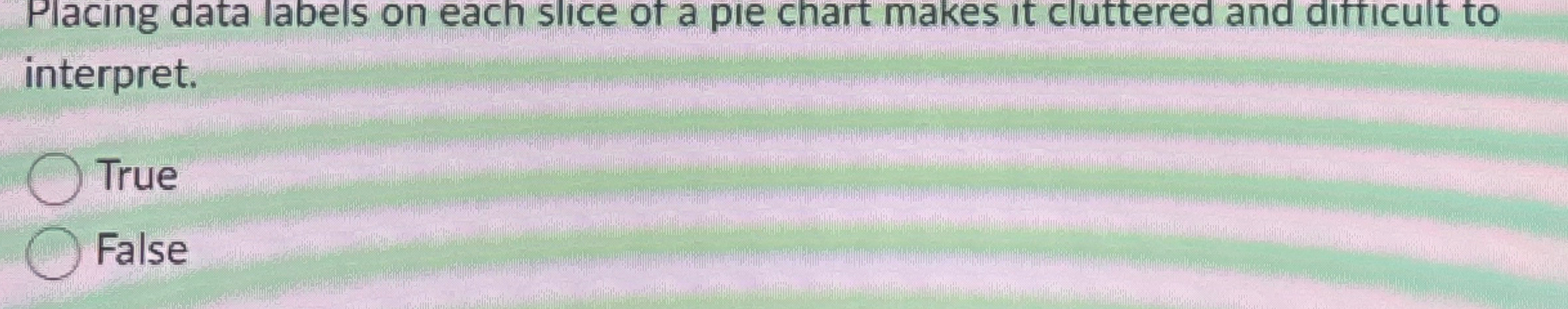 Solved Placing data labels on each slice of a pie chart | Chegg.com