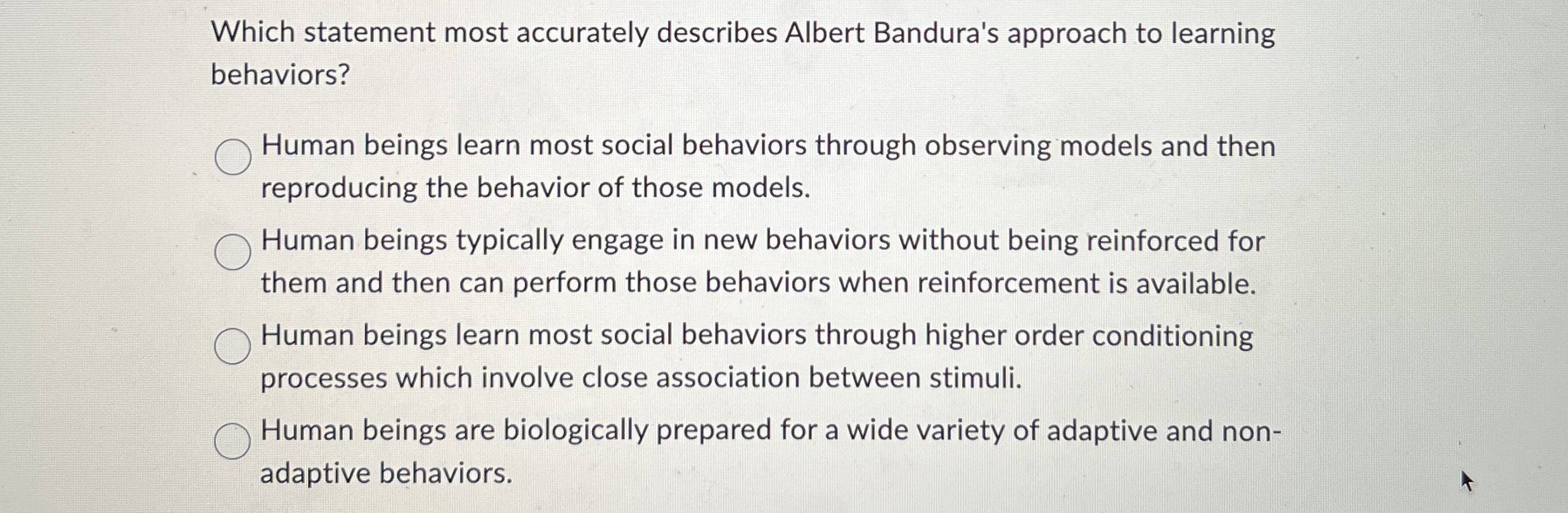 Solved Which statement most accurately describes Albert | Chegg.com