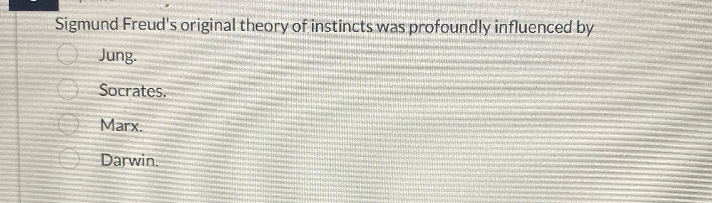 Solved Sigmund Freud's original theory of instincts was | Chegg.com