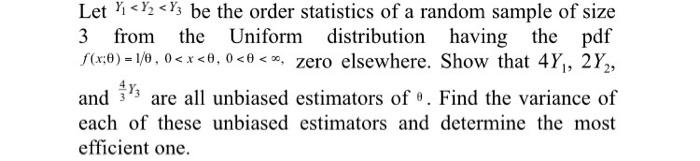 Solved Let Y | Chegg.com