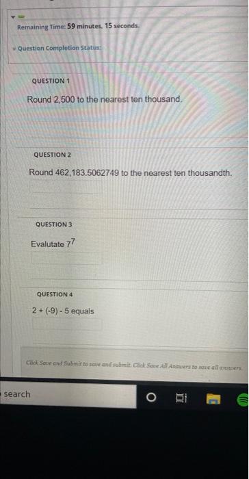 Solved Question Completion 5tatus: QUESTION 1 Round 2,500 to | Chegg.com