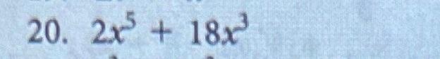 Solved 2x5+18x3 | Chegg.com | Chegg.com