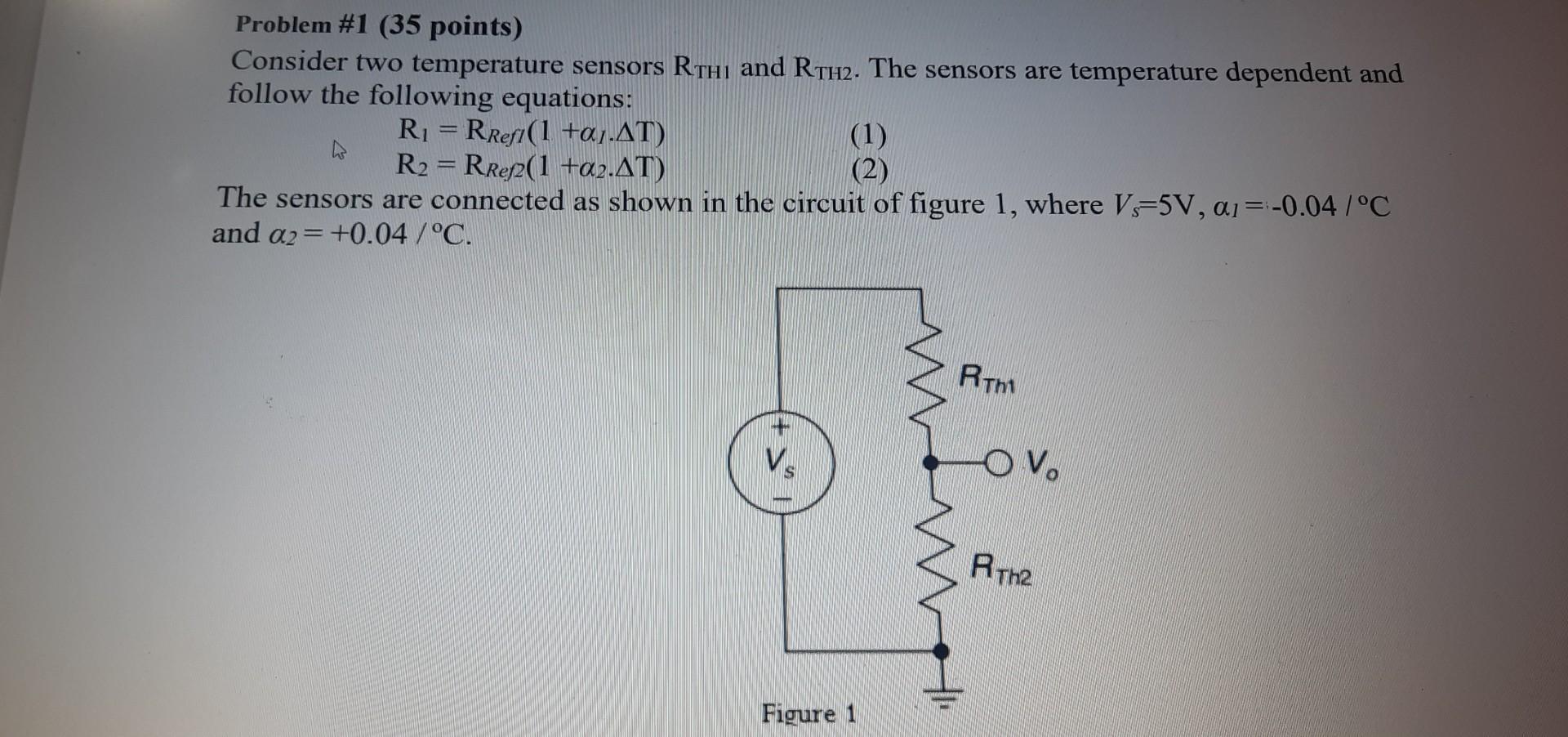Solved Problem \#1 (35 points) Consider two temperature | Chegg.com