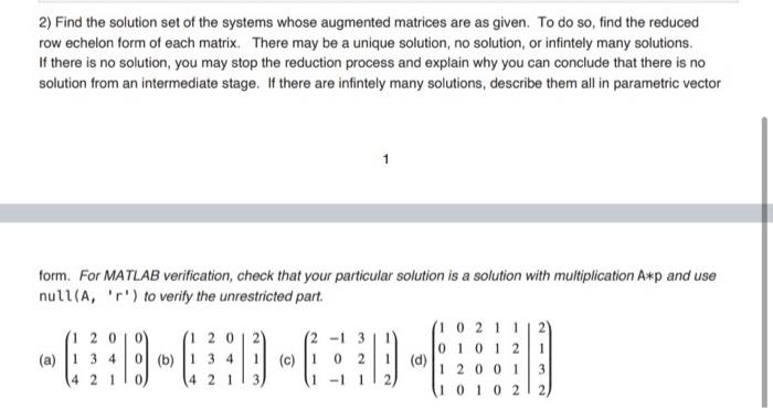 need help please! Linear Algebra | Chegg.com