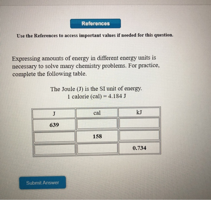 Solved Use the References to access important values if | Chegg.com