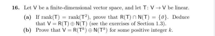 6. Let V be a finite-dimensional vector space, and | Chegg.com