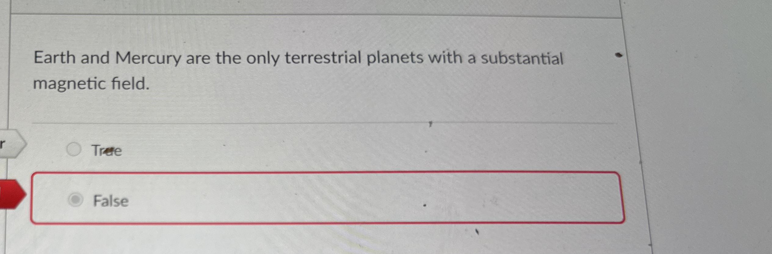 Solved Earth and Mercury are the only terrestrial planets | Chegg.com