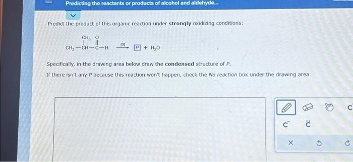 Solved Predicting the reactants or products of alcohol and | Chegg.com