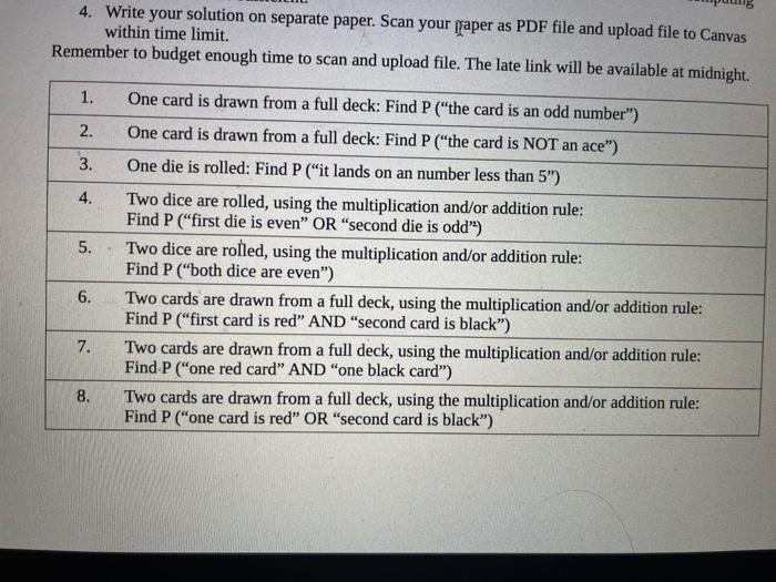 Solved 4. Write your solution on separate paper. Scan your | Chegg.com