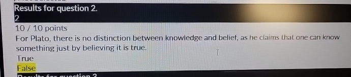 Solved Results for question 2.21010 ﻿pointsFor Plato, there | Chegg.com