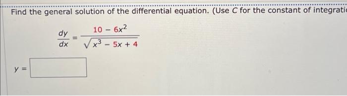 Solved Find the general solution of the differential | Chegg.com