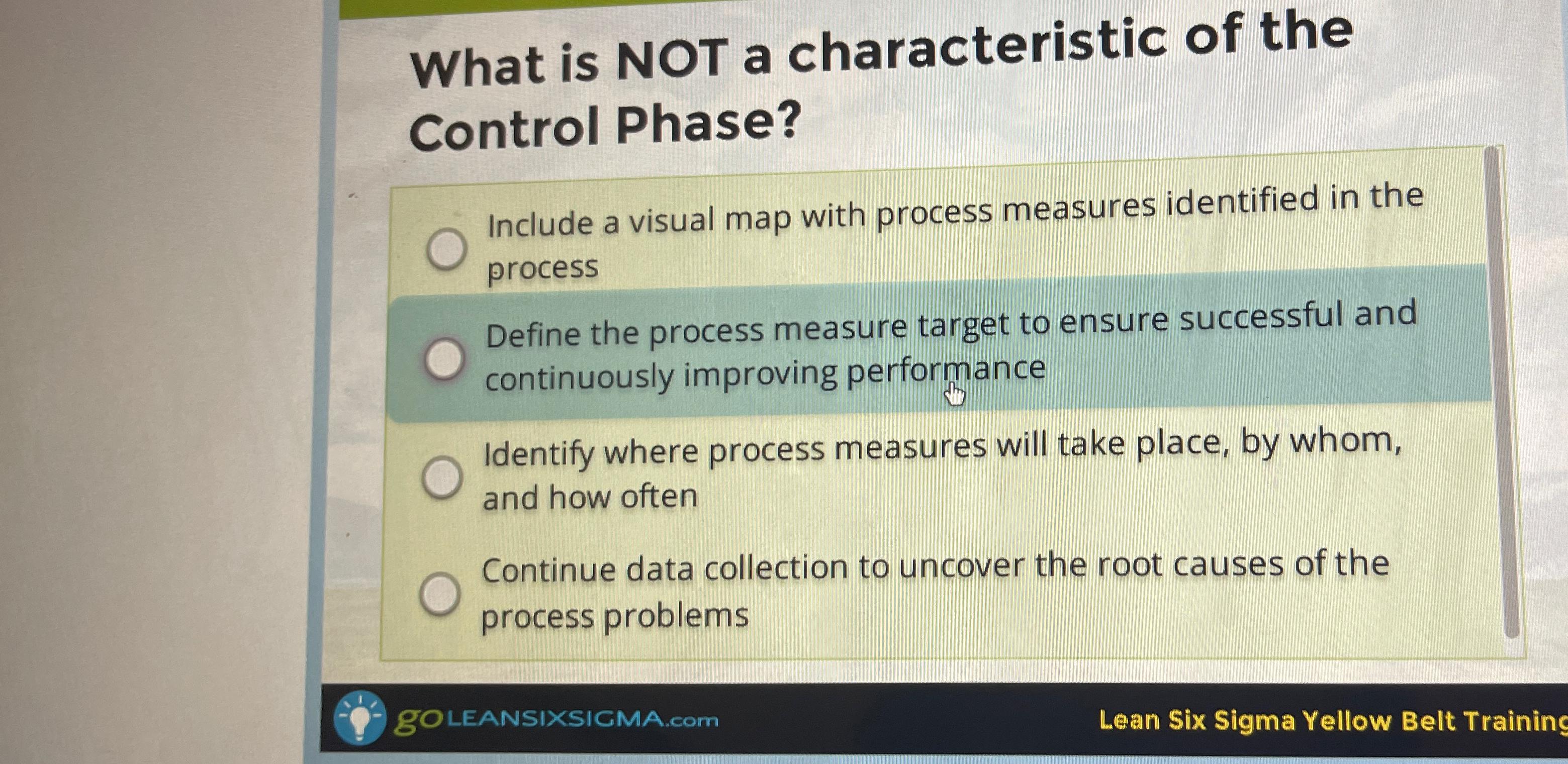 Solved What is NOT a characteristic of the Control | Chegg.com