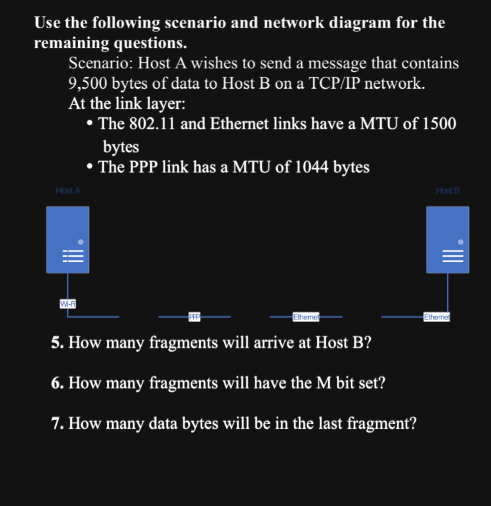 Solved Use the following scenario and network diagram for | Chegg.com