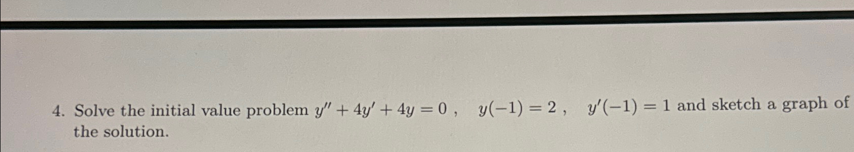 Solved Solve the initial value problem | Chegg.com