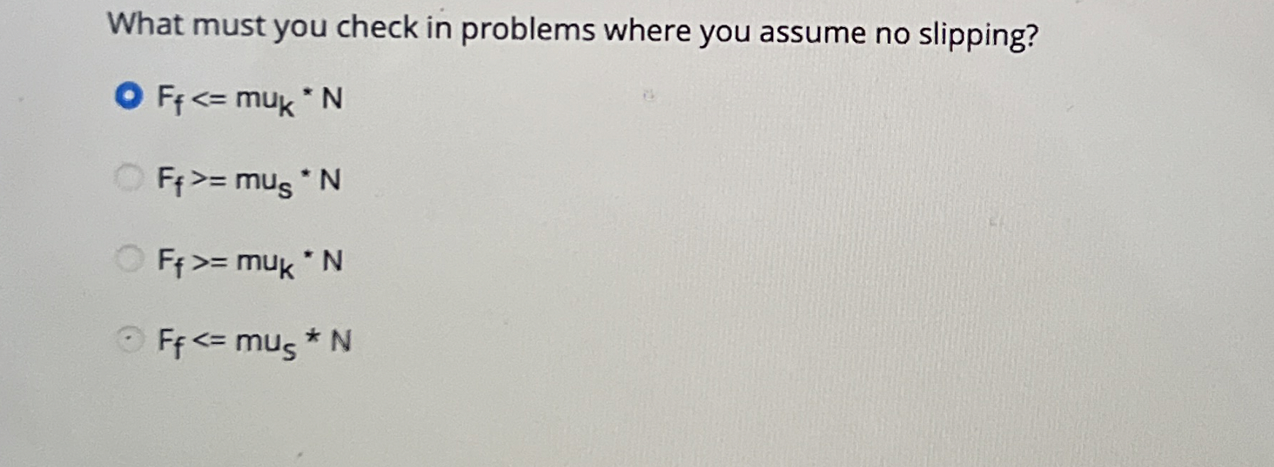 Solved What must you check in problems where you assume no | Chegg.com