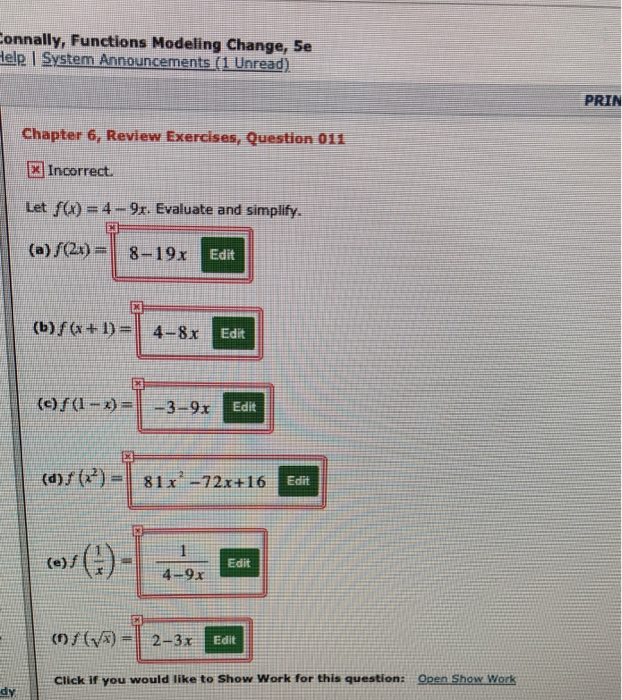 Solved Connally, Functions Modeling Change, 5e Hele 1 System | Chegg.com