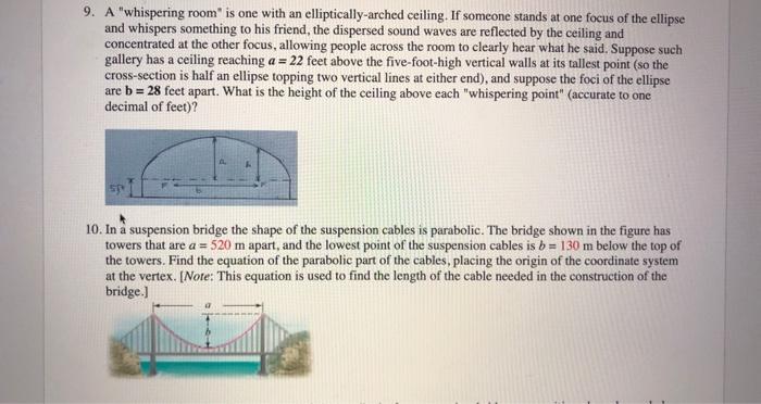 Solved 9. A "whispering room" is one with an | Chegg.com