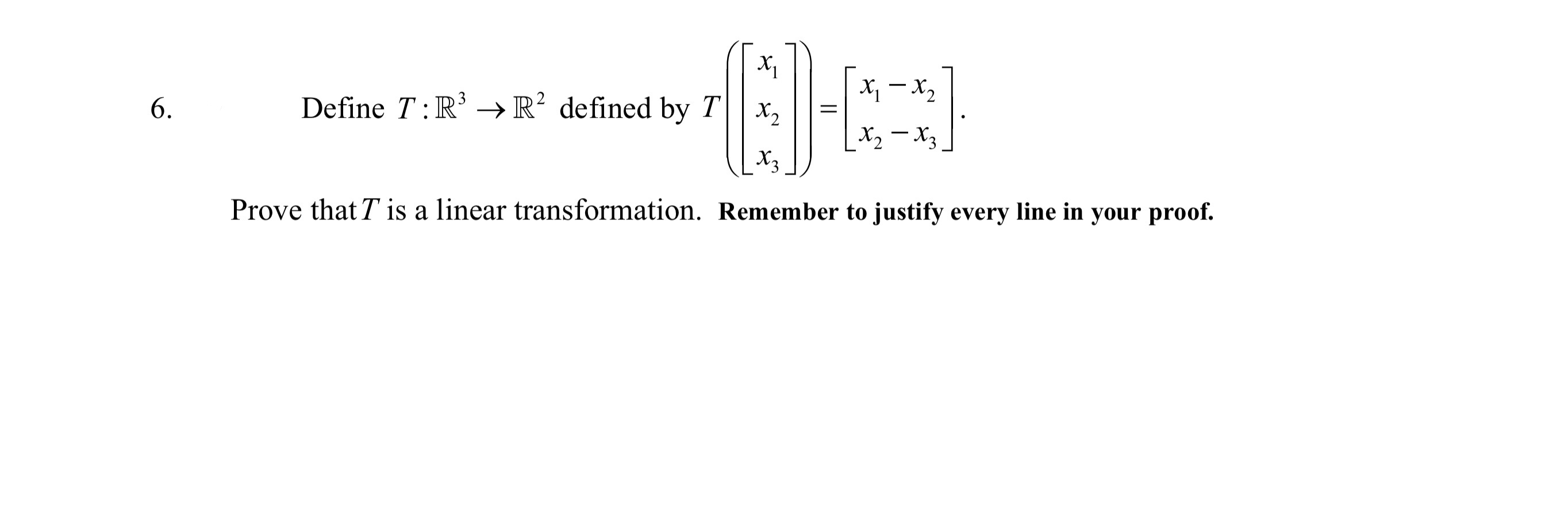 Solved Define T:R3→R2 ﻿defined by | Chegg.com
