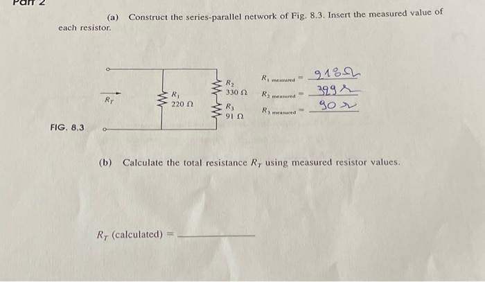 Solved (a) Construct the series-parallel network of Fig. | Chegg.com