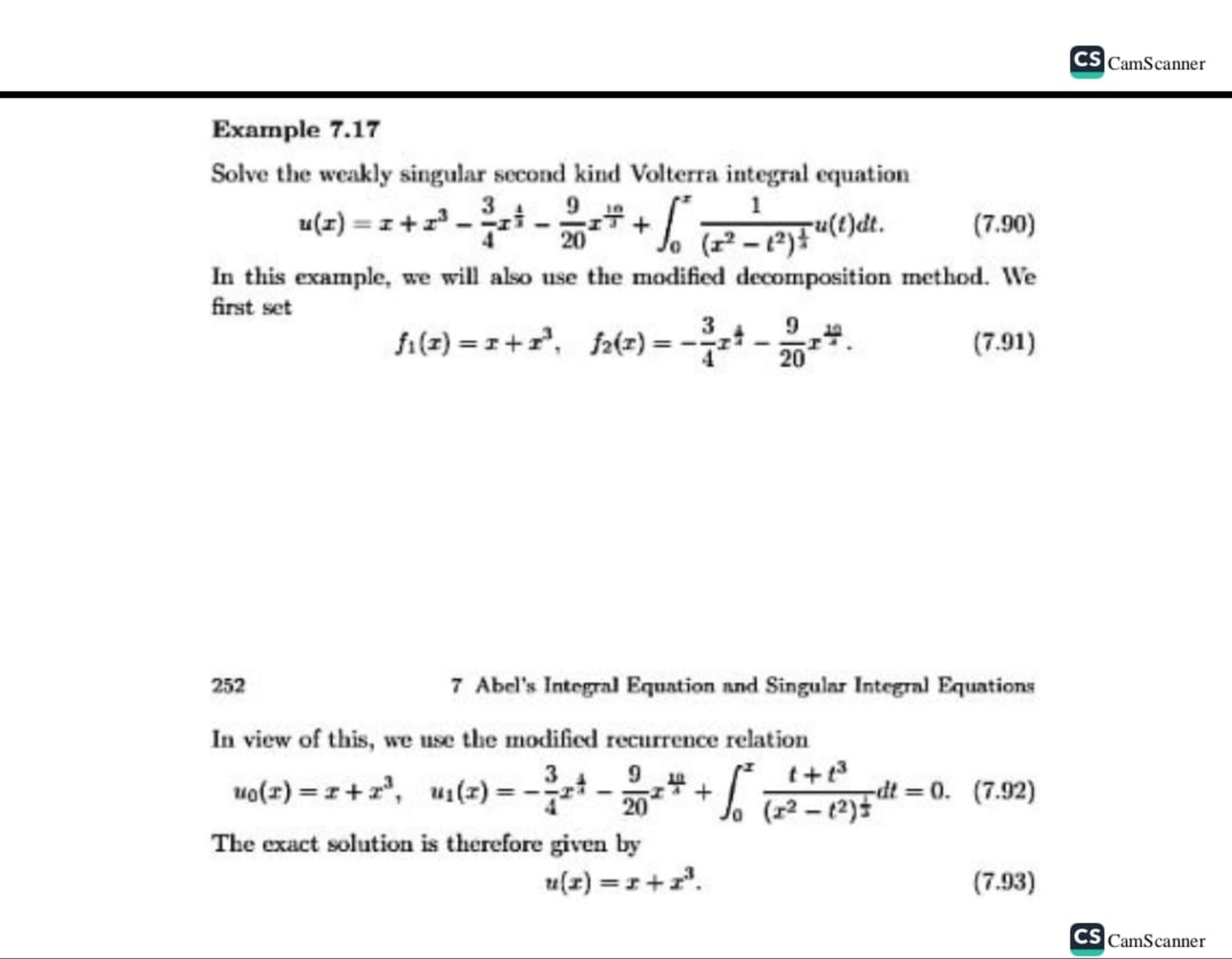 Solved Example 7 17solve The Weakly Singular Second Kind