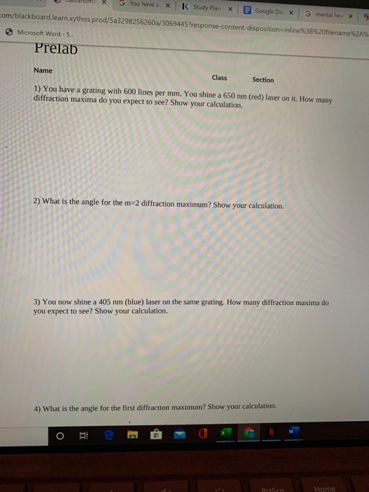 Solved * You have x K Study Plan Google Do X G mental hex | Chegg.com