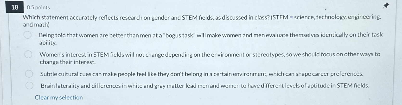 Solved 180.5 ﻿pointsWhich statement accurately reflects | Chegg.com