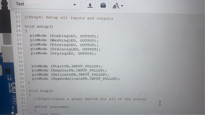Solved USE TINKERCAD AND UMLETINI FOR STATE DIAGRAM CHECK IF | Chegg.com