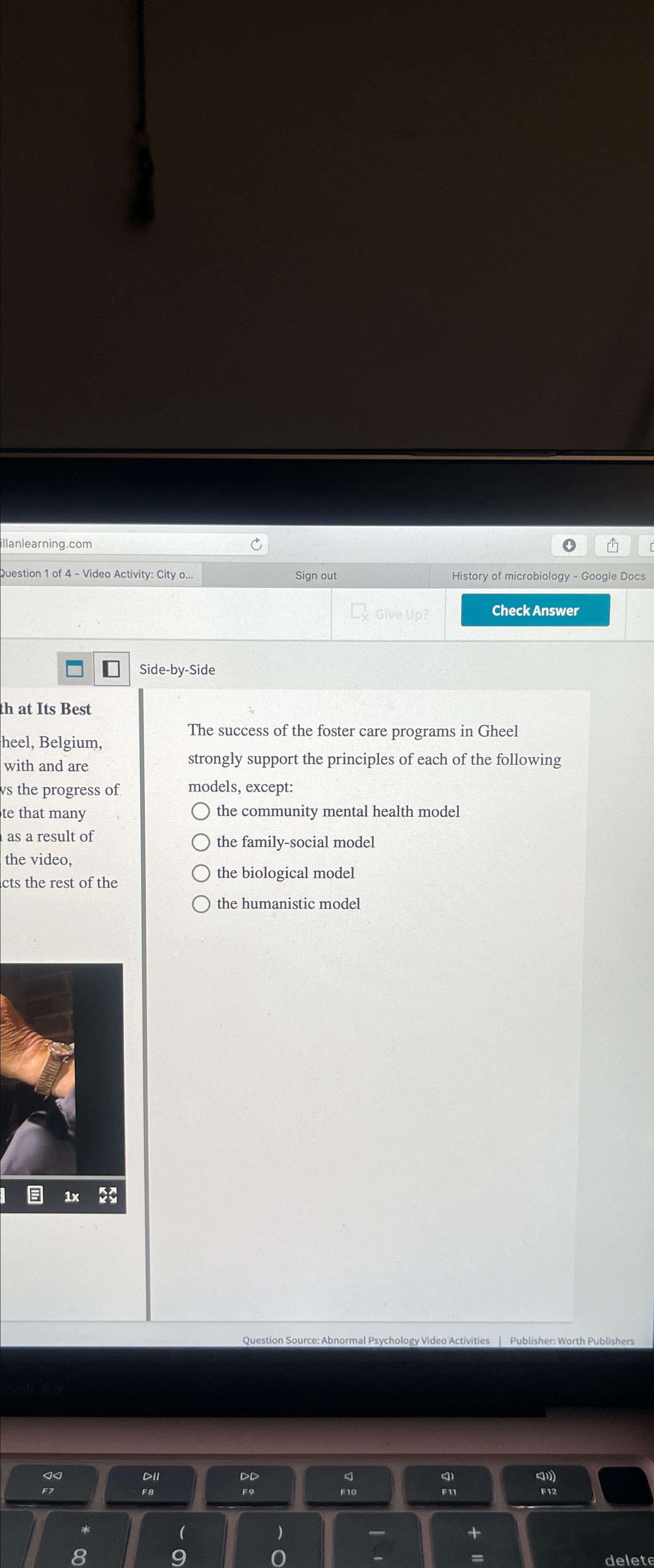 Solved illanlearning.comC凹Question 1 ﻿of 4 - ﻿Video | Chegg.com