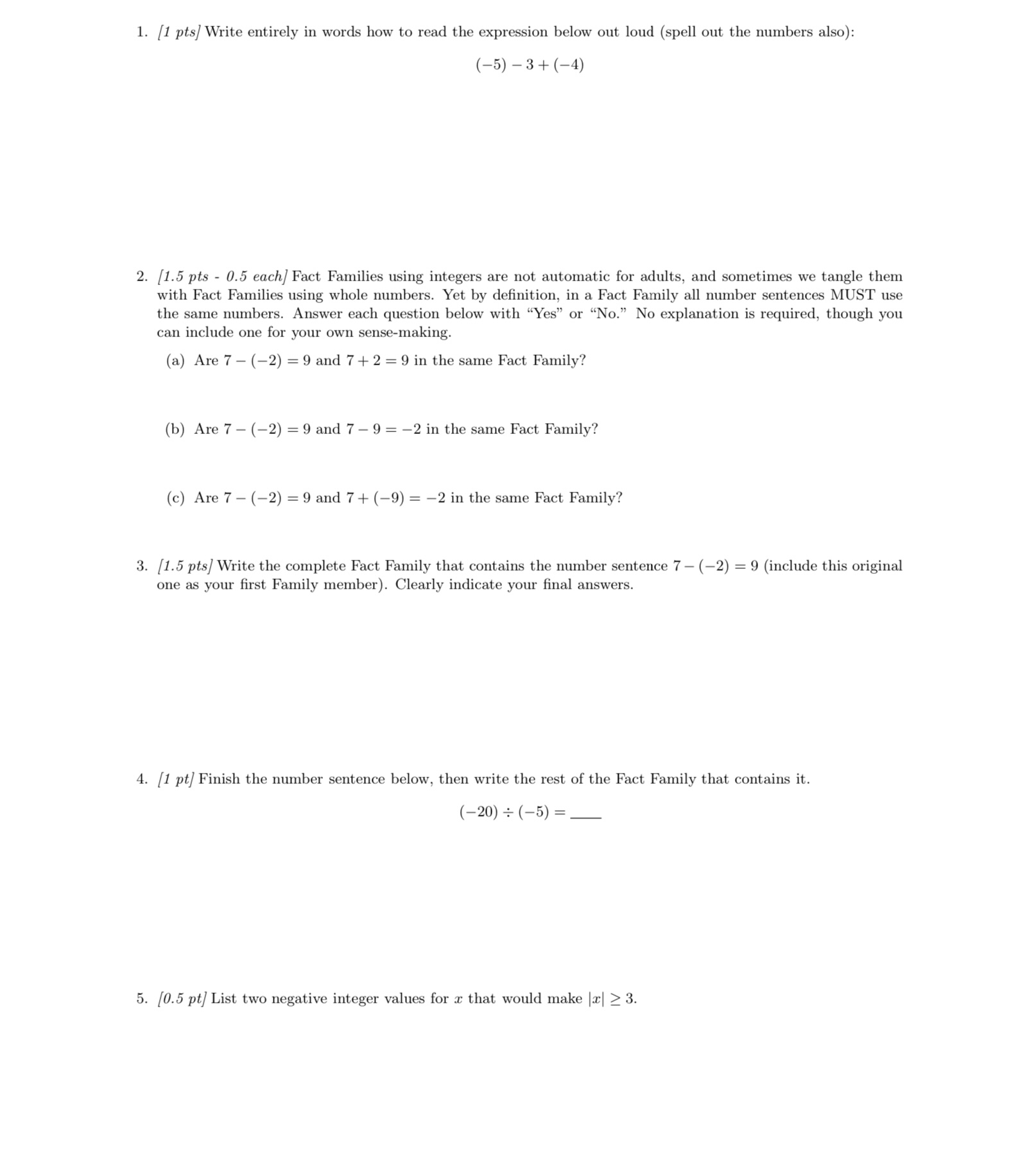 Solved [1 ﻿pts] ﻿Write entirely in words how to read the | Chegg.com