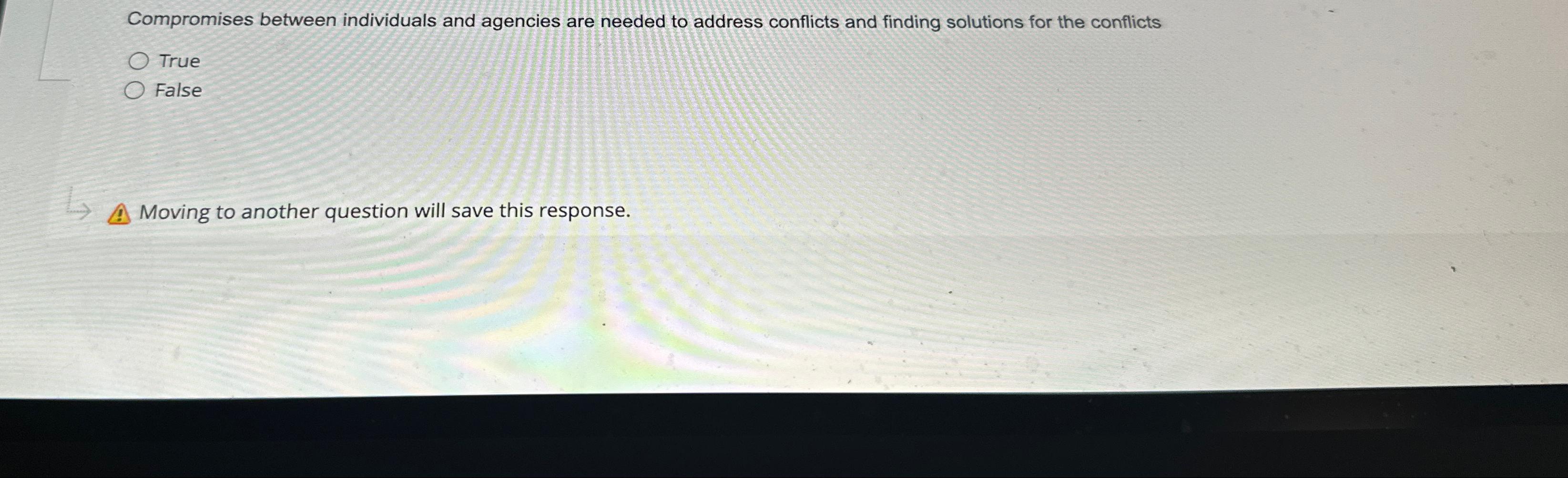Solved Compromises between individuals and agencies are | Chegg.com