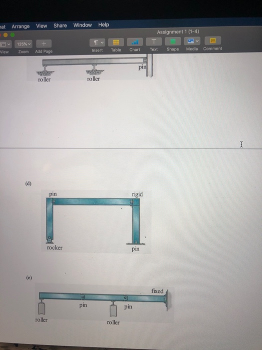 Solved hat Arrange View Share Window Help Assignment 1 (1-4) | Chegg.com