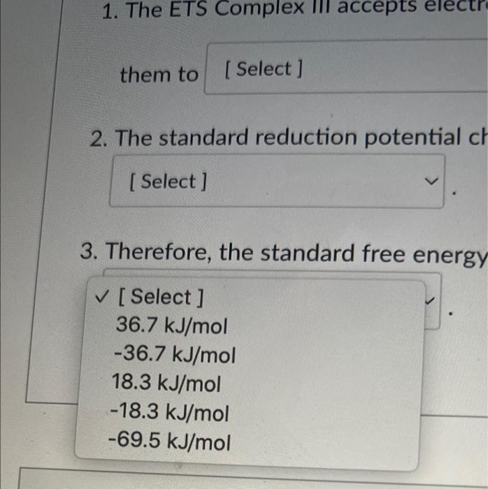 Solved Answer the followings for the ETS complex III: 1. The | Chegg.com