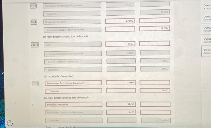 Solved ACC Journal entry: sarasota company uses straight | Chegg.com