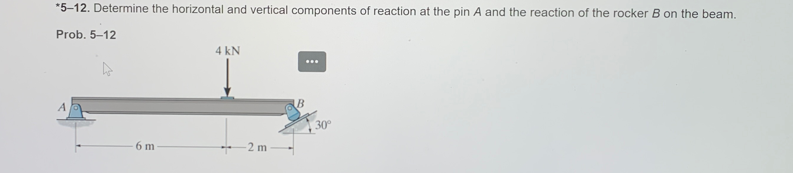 Solved ?**5-12. ﻿Determine the horizontal and vertical | Chegg.com