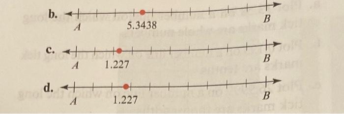 Solved 19. For each number line below, determine which | Chegg.com