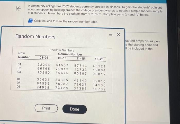 Solved A community college has 7662 students currently | Chegg.com