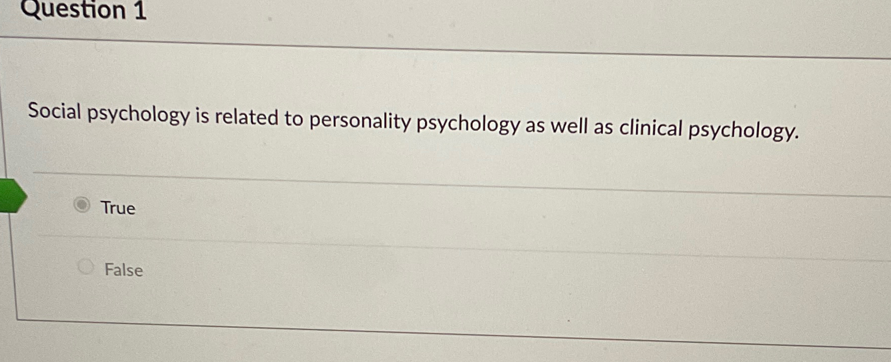 Solved Question 1Social psychology is related to personality | Chegg.com