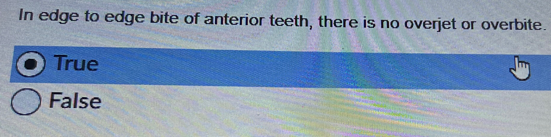 Solved In edge to edge bite of anterior teeth, there is no | Chegg.com
