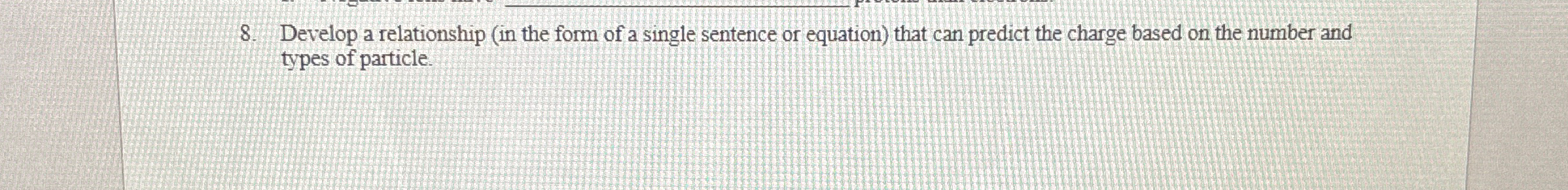 Solved Develop a relationship (in the form of a single | Chegg.com