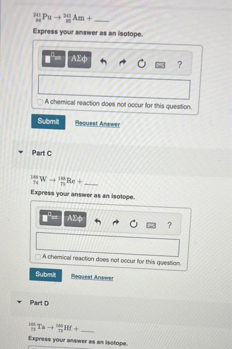 Solved Fill in the missing particles in each nuclear | Chegg.com