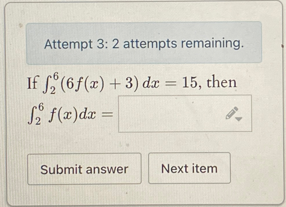 Solved Attempt 3: 2 ﻿attempts remaining.If | Chegg.com